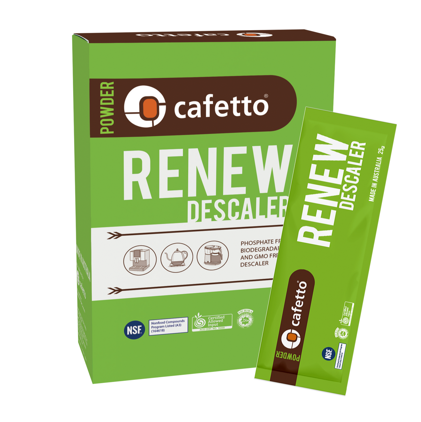 Cafetto Renew Descaler (6 pack) – Espresso Workshop Coffee Roasters